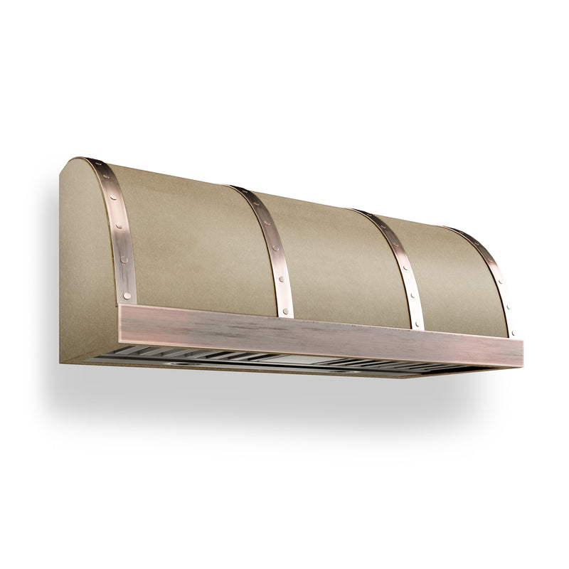 Archer Custom Range Hood | Barrel Style Range Hoods - Modern Copper, LLC