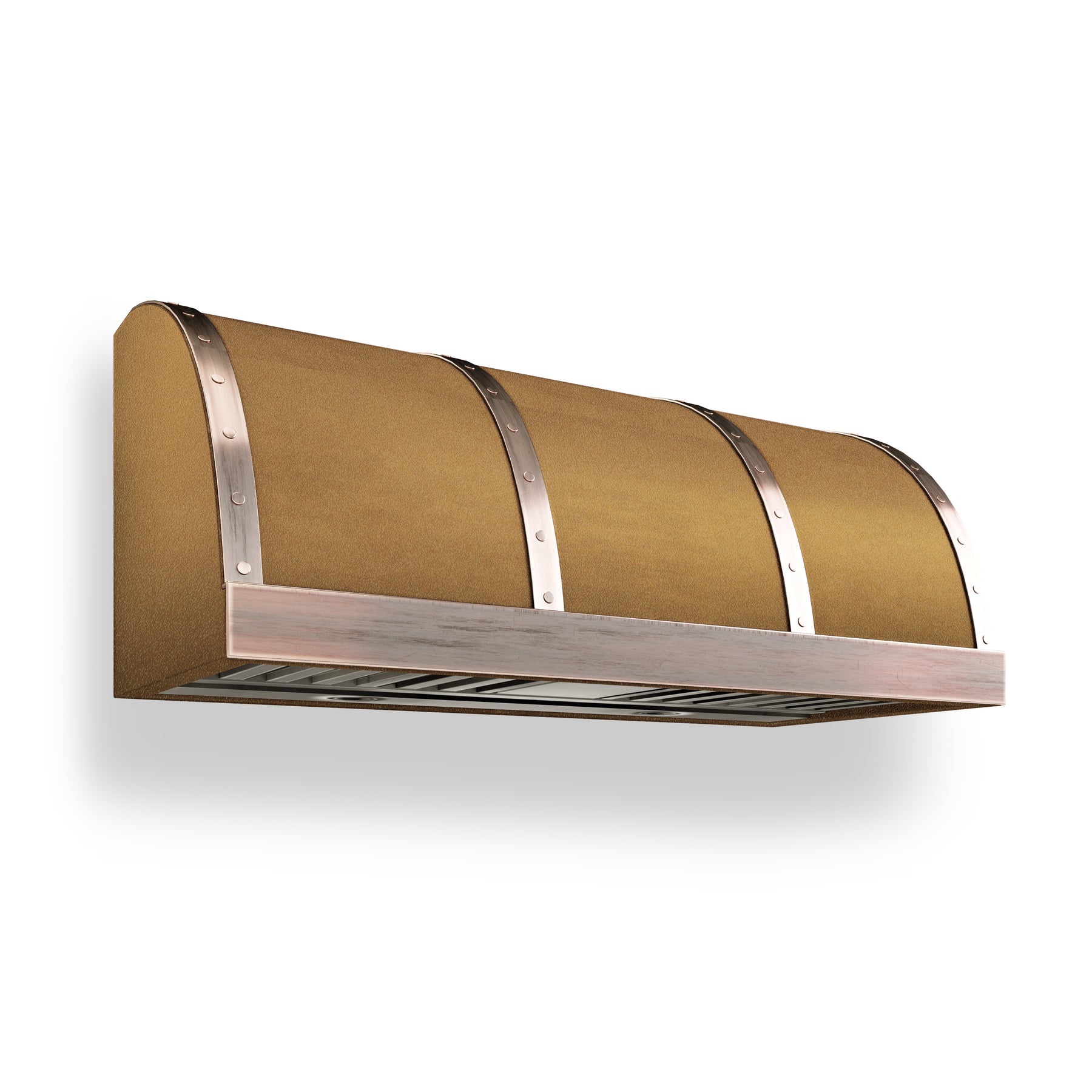 Luxury Gold Range Hoods | Polished & Brushed Gold Vents - Modern Copper ...