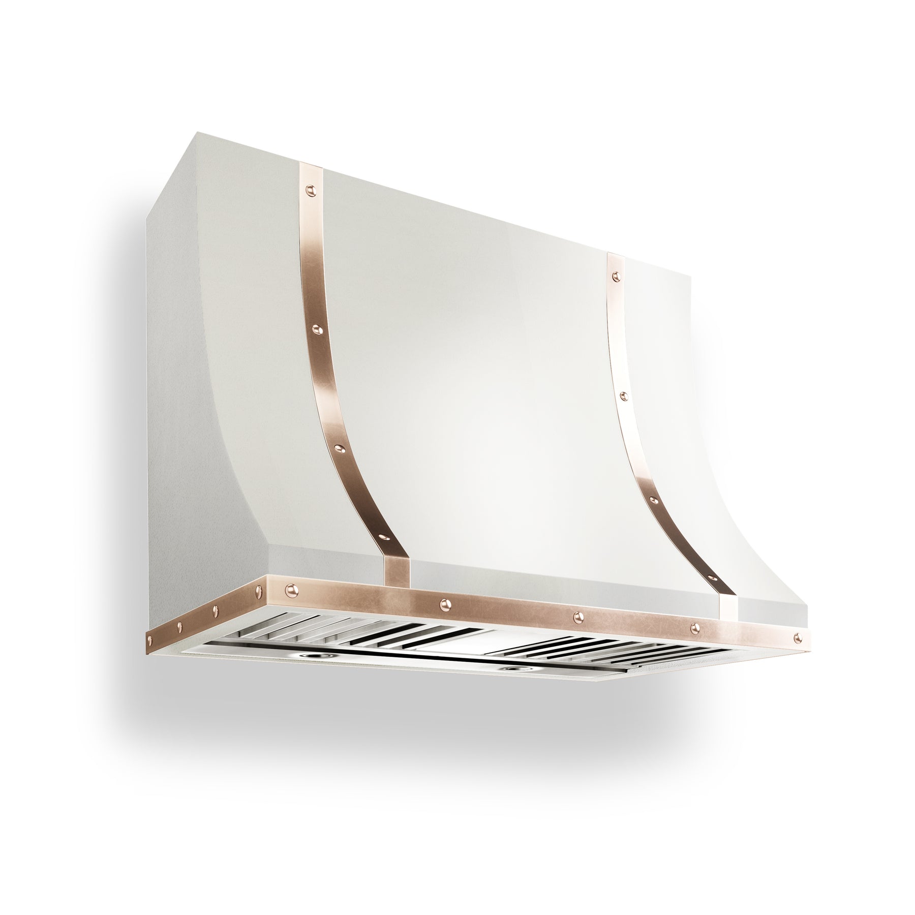White Range Hoods for Modern Stoves & Kitchens - Modern Copper, LLC