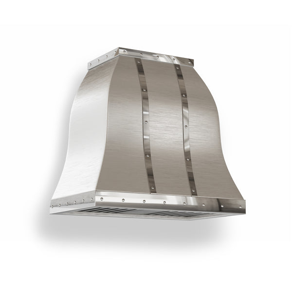 Porter Custom Range Hood | Bell-Shaped with Curved Lines - Modern ...