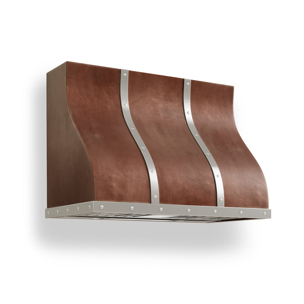 Copper Range Hoods - Designer Copper Kitchen Stove Hoods - Modern Copper